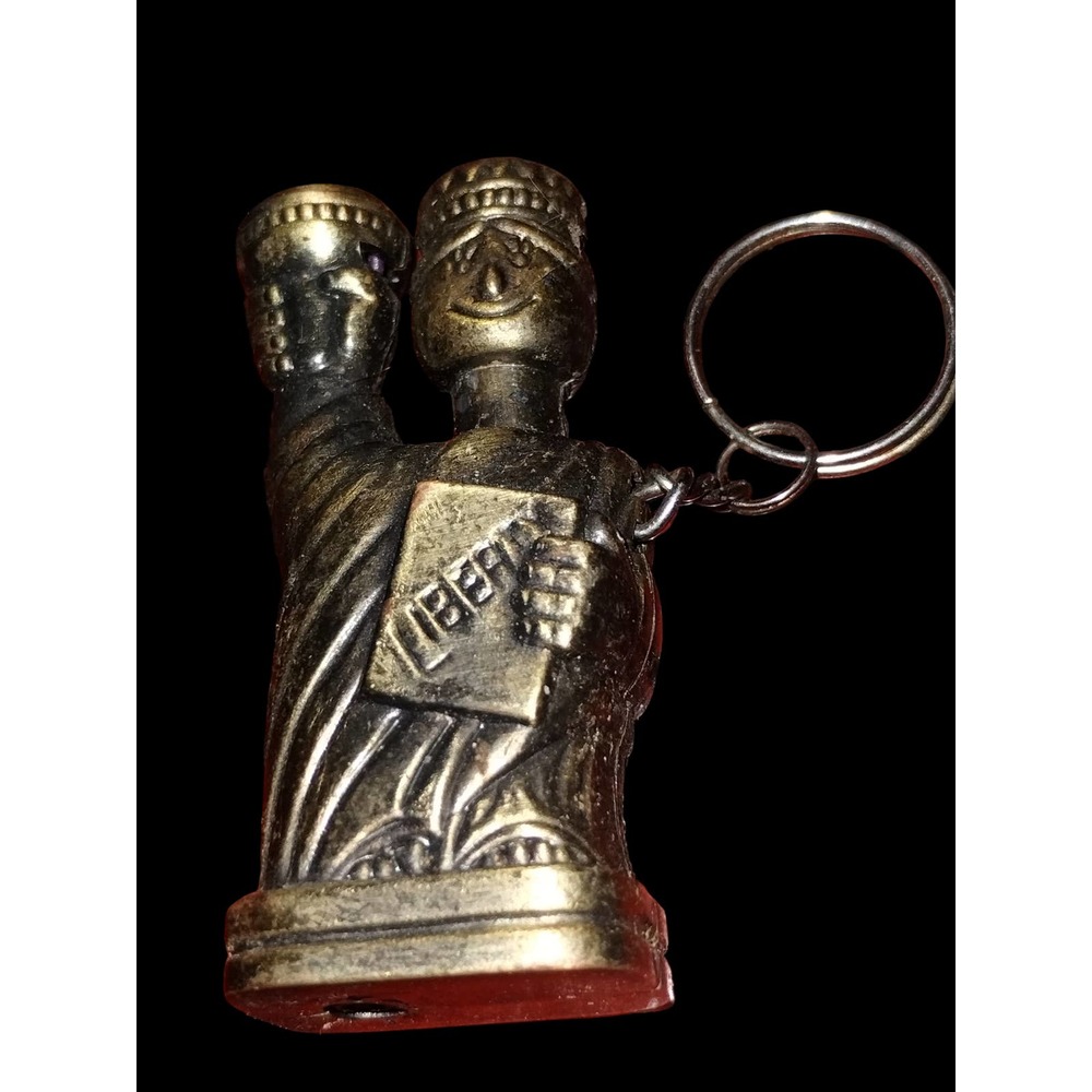 Statue Of Liberty Vintage Keychain - Gem